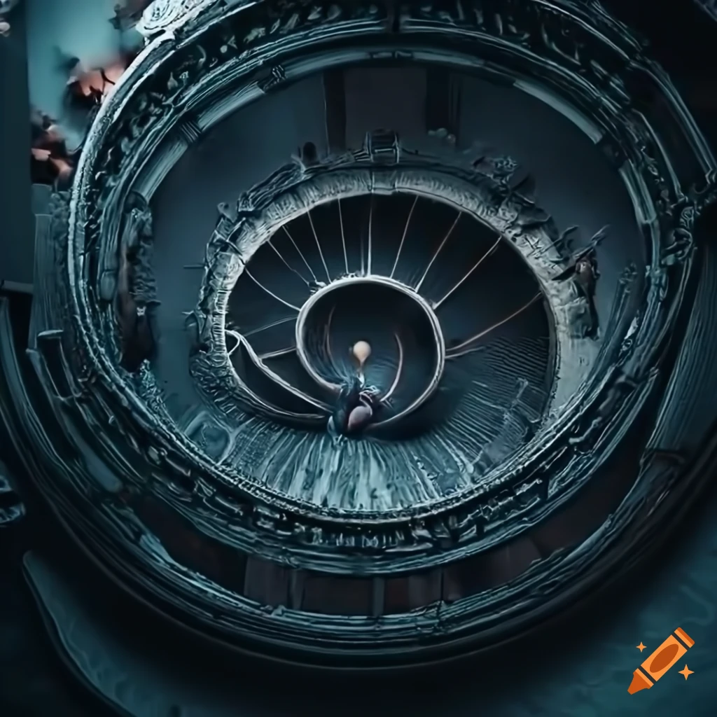 Insanely detailed, circular structure, one person, deep meaning ...