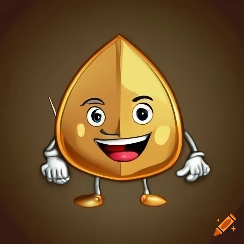 Precious character cartoon with gold background