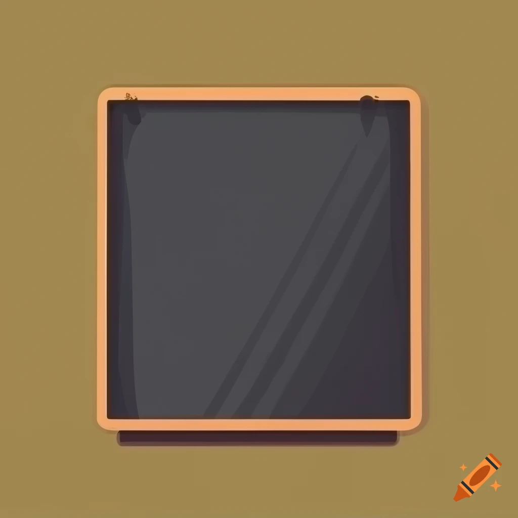 Flat design of a blackboard in a classroom on Craiyon