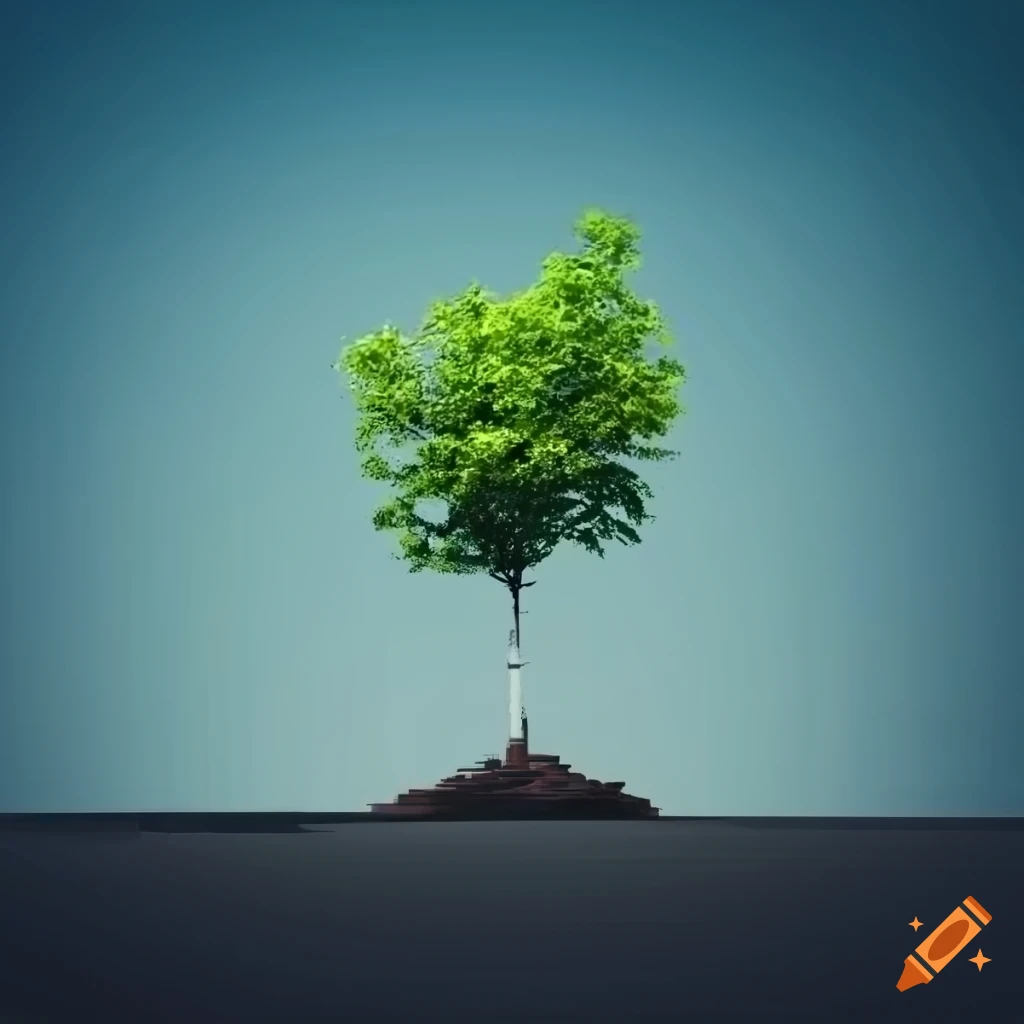 Bland grey dystopian depressing urban landscape, empty street, small ...