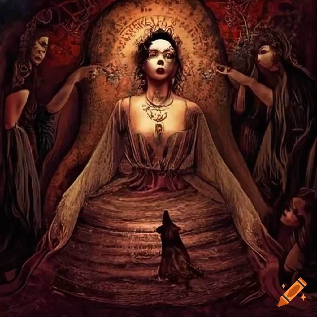 An occult witches ceremony of phantasms and fever dreams, ultra ...