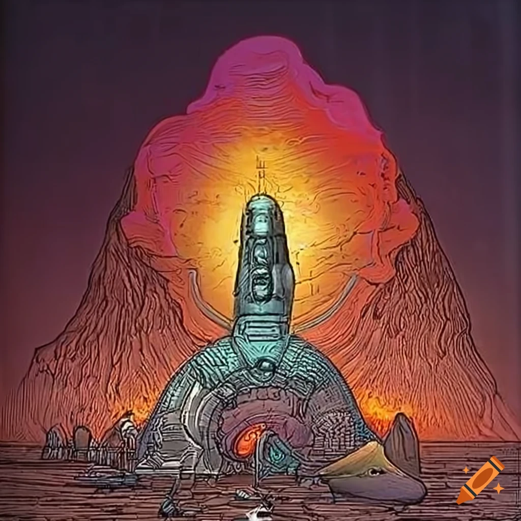 Moebius bio machine art