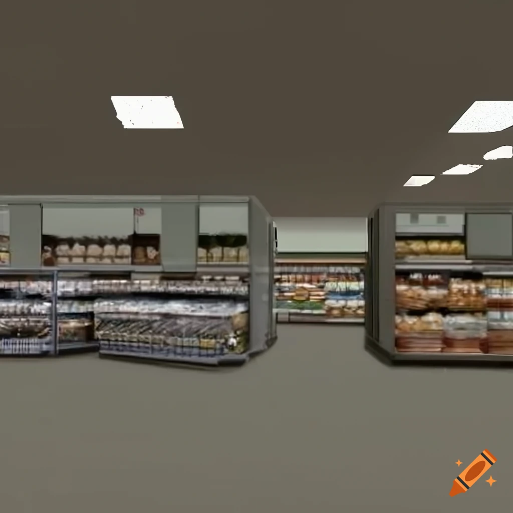 Liminal supermarket on Craiyon