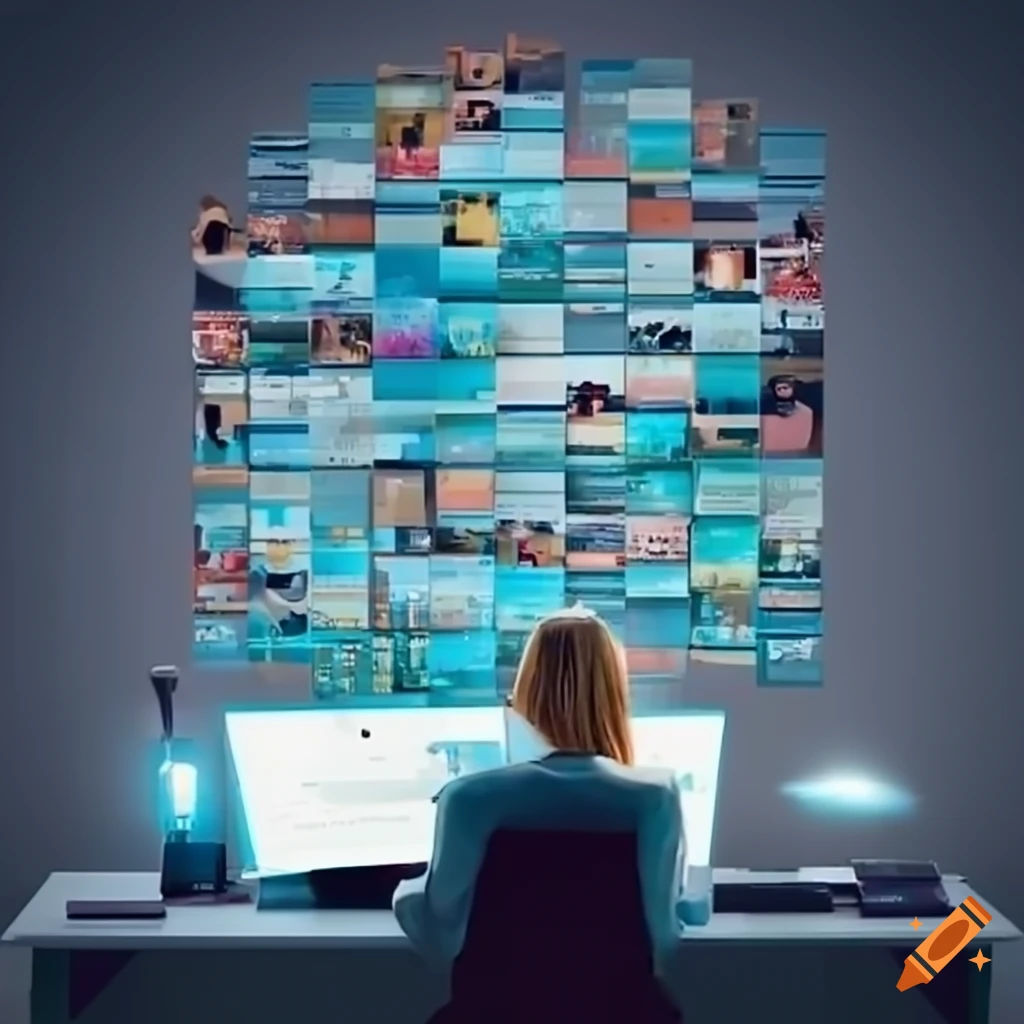 4k image of people in an office looking at a computer screen displaying ...