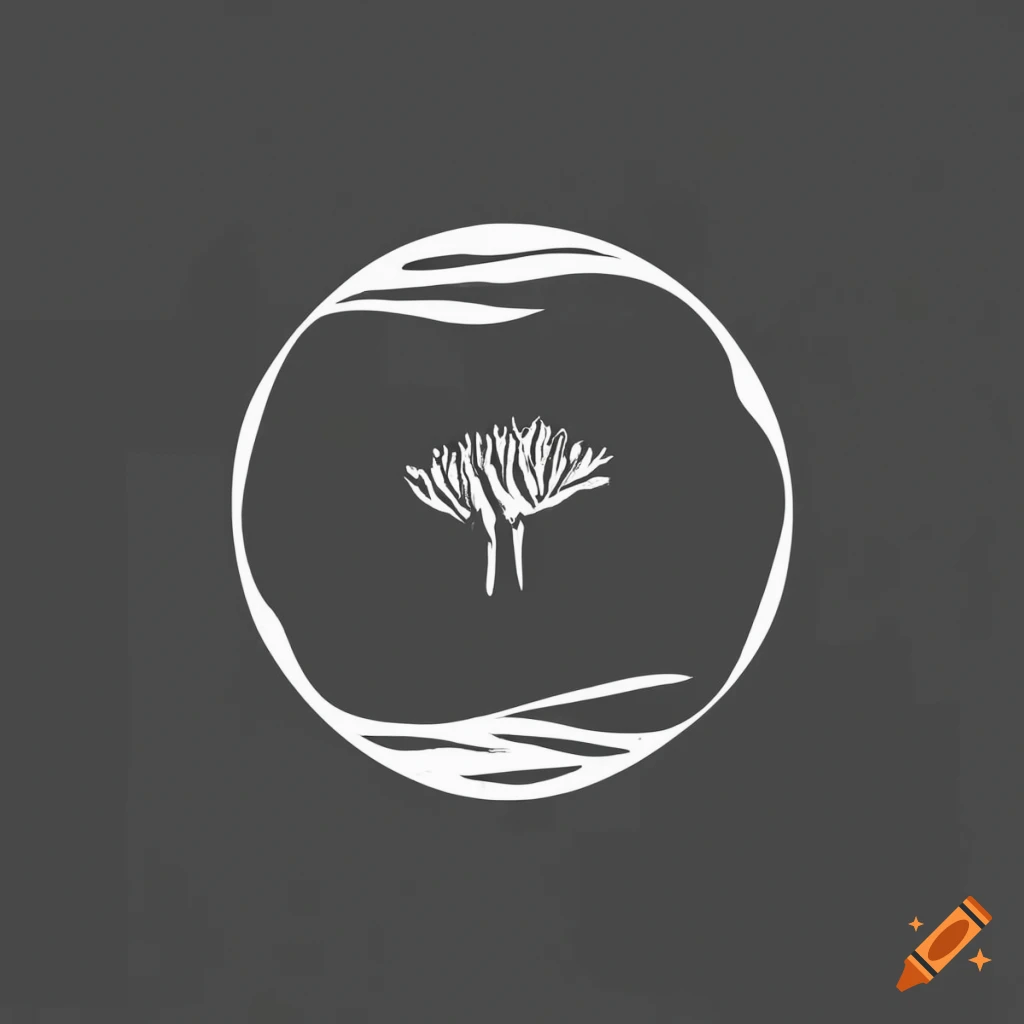 Foraging logo in the style of a national park poster