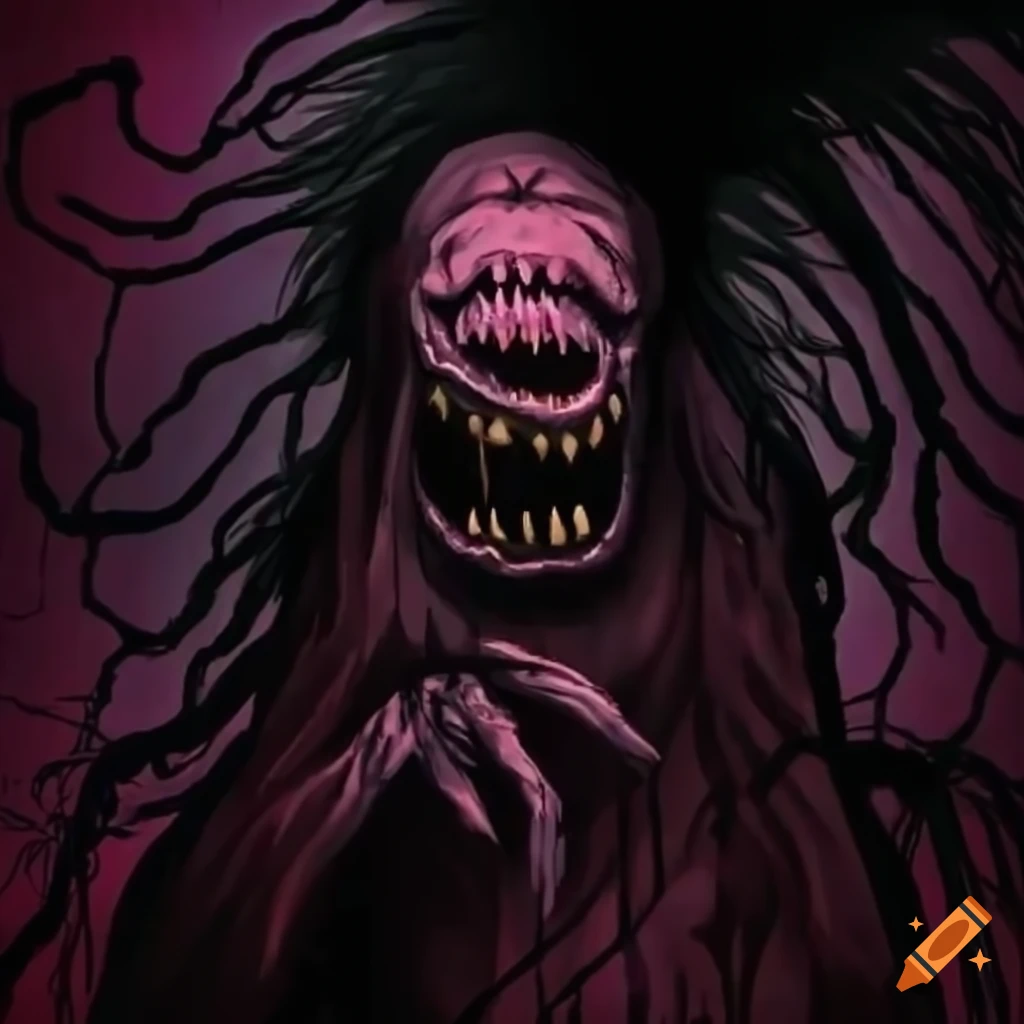 Black goo monster of ultimate despair on Craiyon