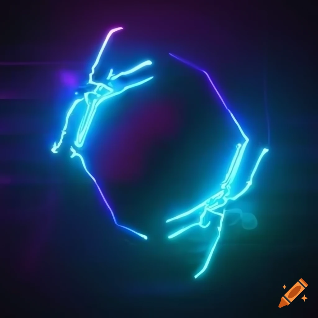Vector neon background fast effects 4k
