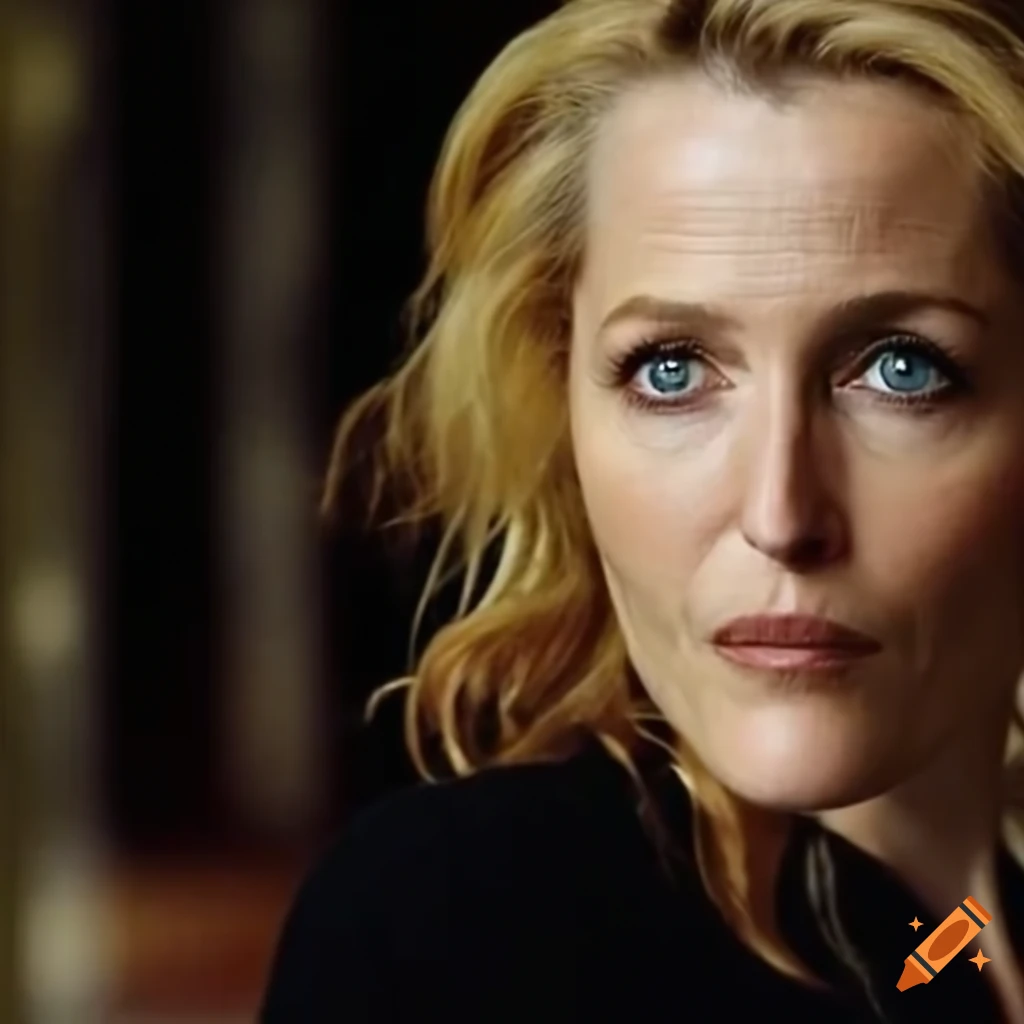 Gillian anderson doing a dance