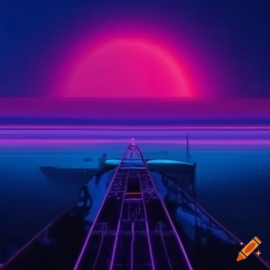 Synthwave The New testament and the book of tao combined on Craiyon