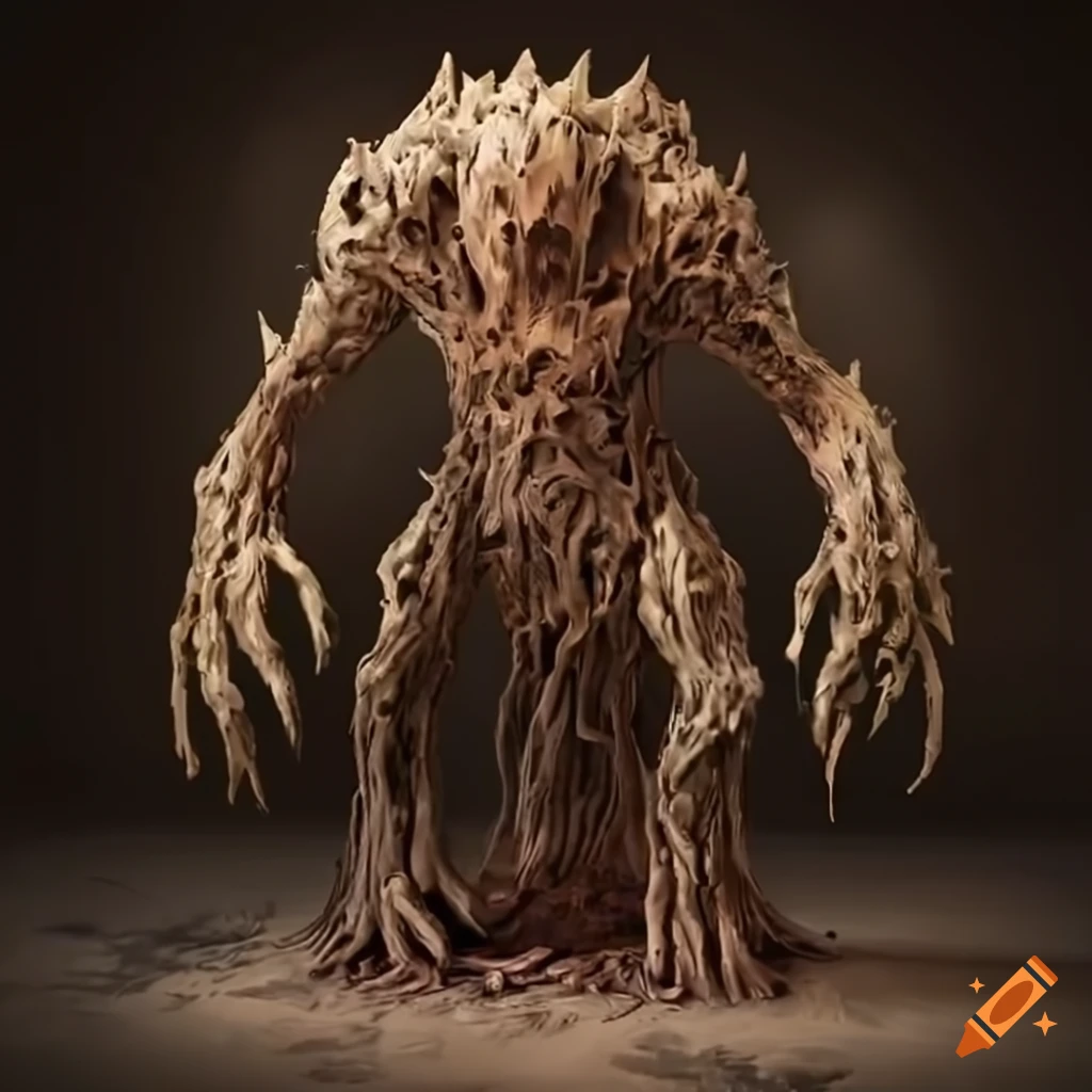 Fantasy tree golem