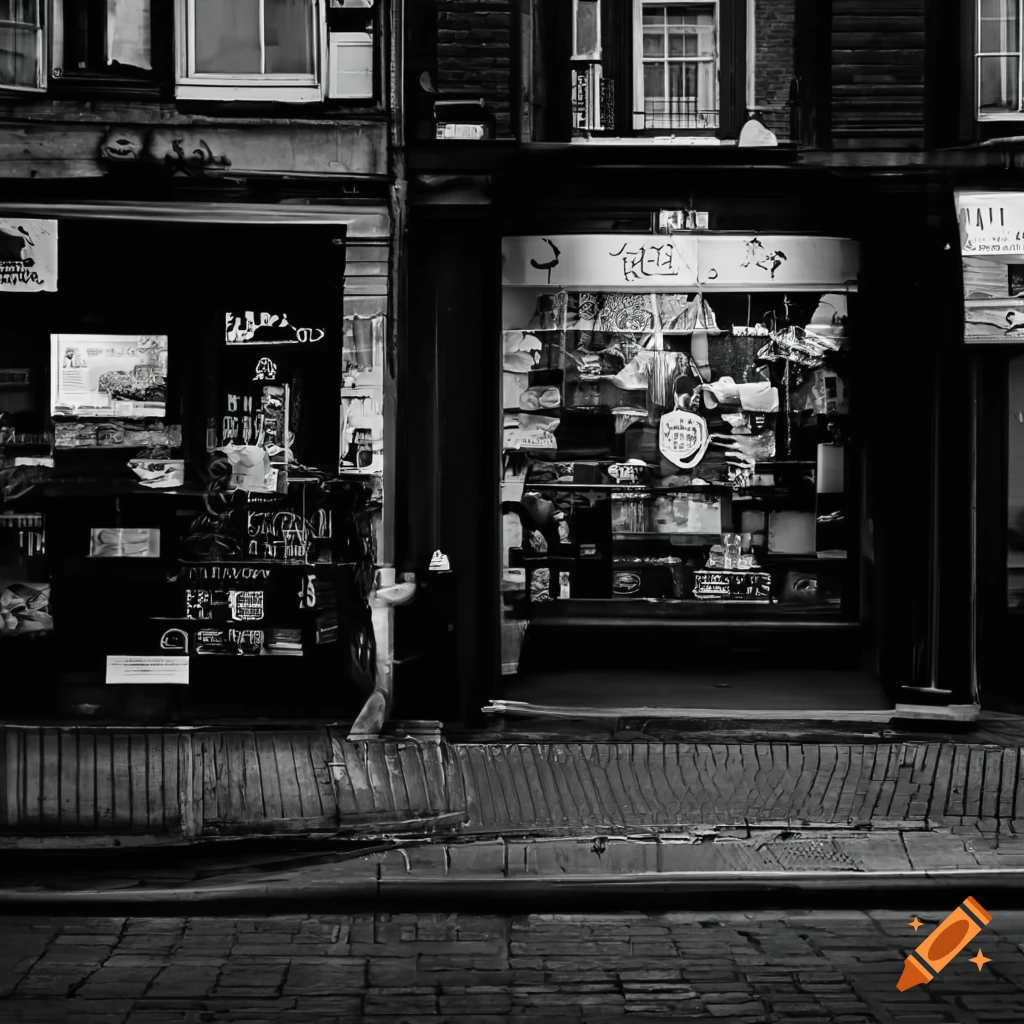 24/7 shop on the street on Craiyon
