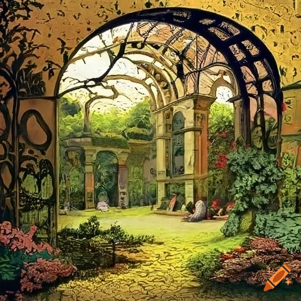 Classical garden landscape godel escher bach