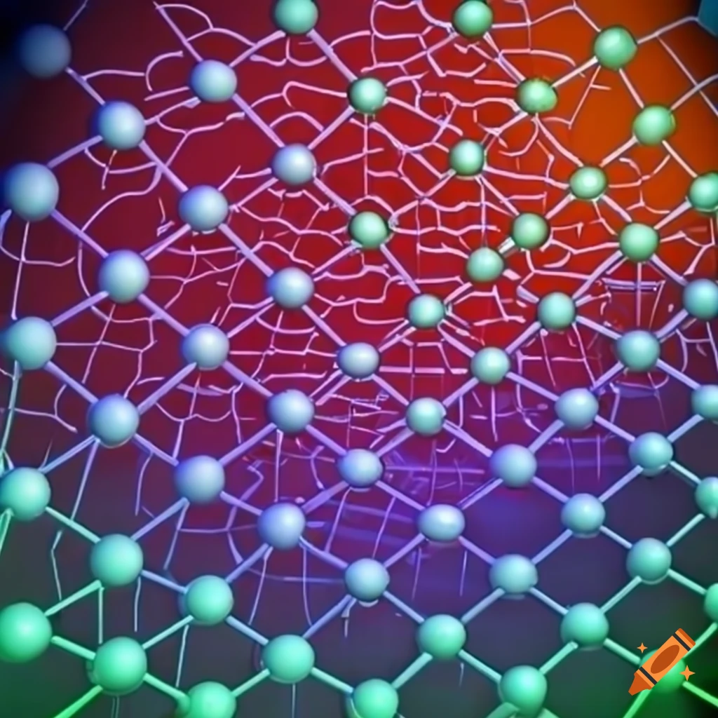 High-energy light revealing a graphene structure in a lab on Craiyon