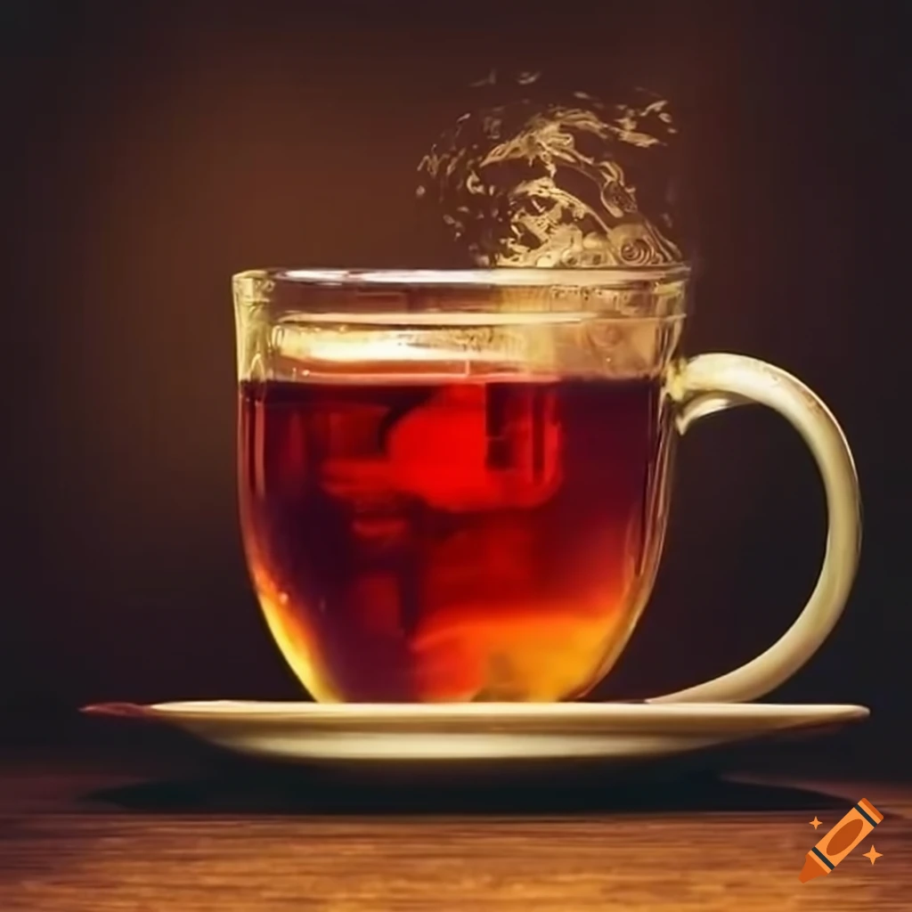 A hot cup of freshly brewed tea