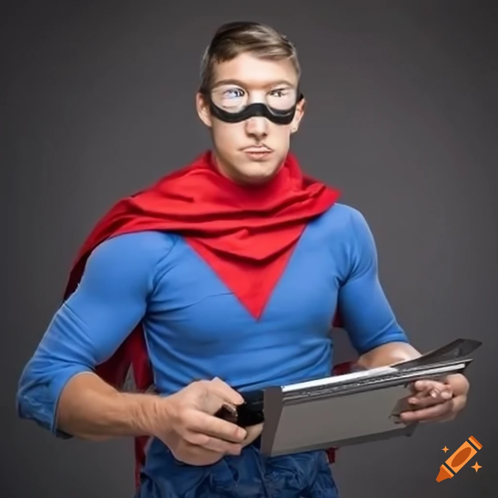 Hvac technician superhero on Craiyon