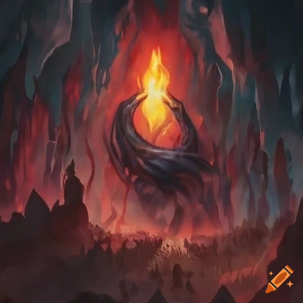 Epic artwork: a contract written in ominous runes, surrounded by ...