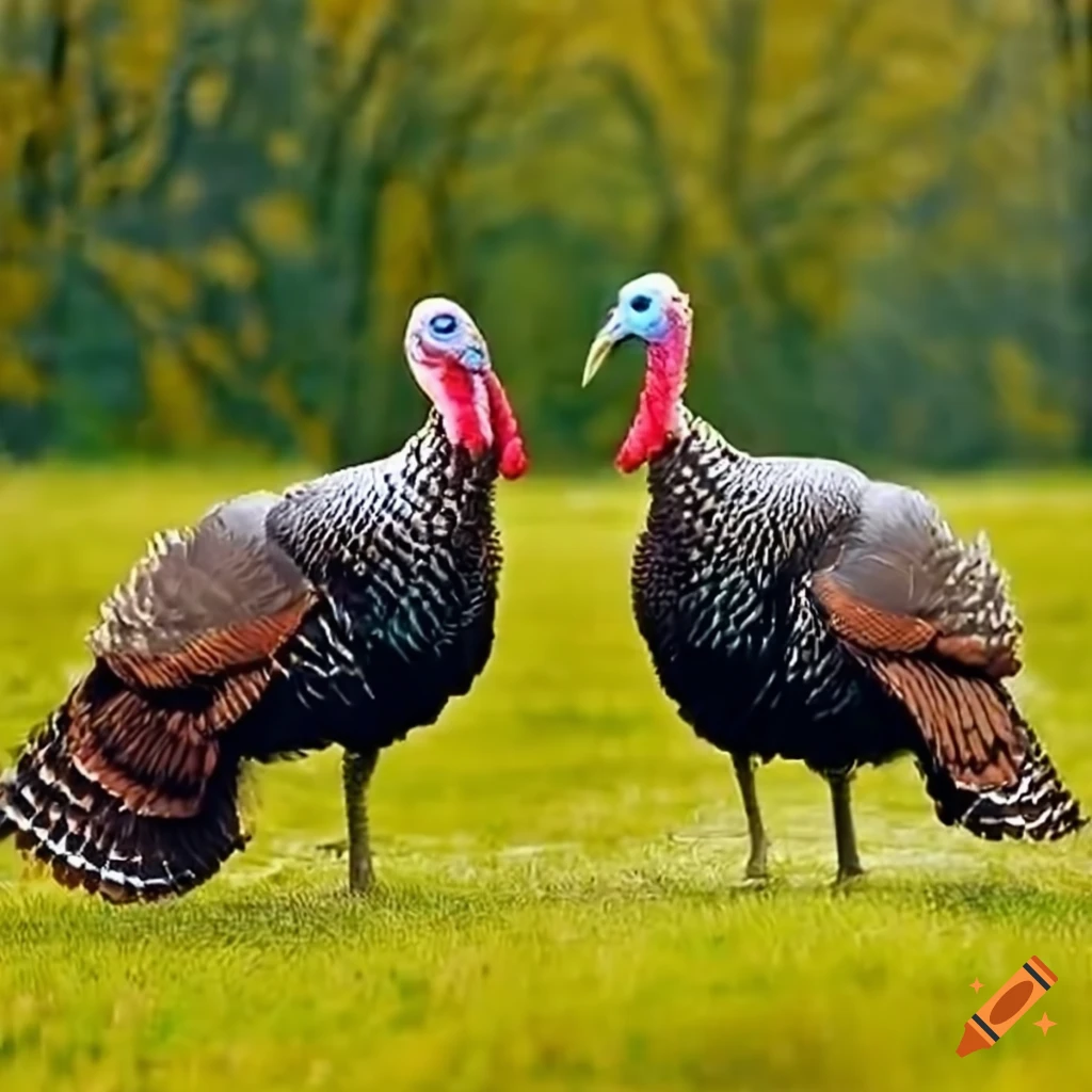 Two friend turkeys