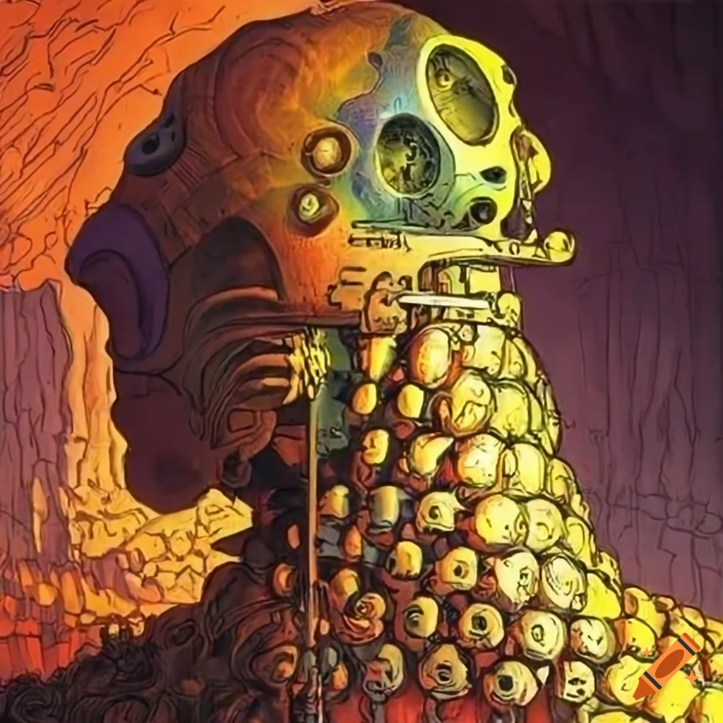 Moebius bio machine art