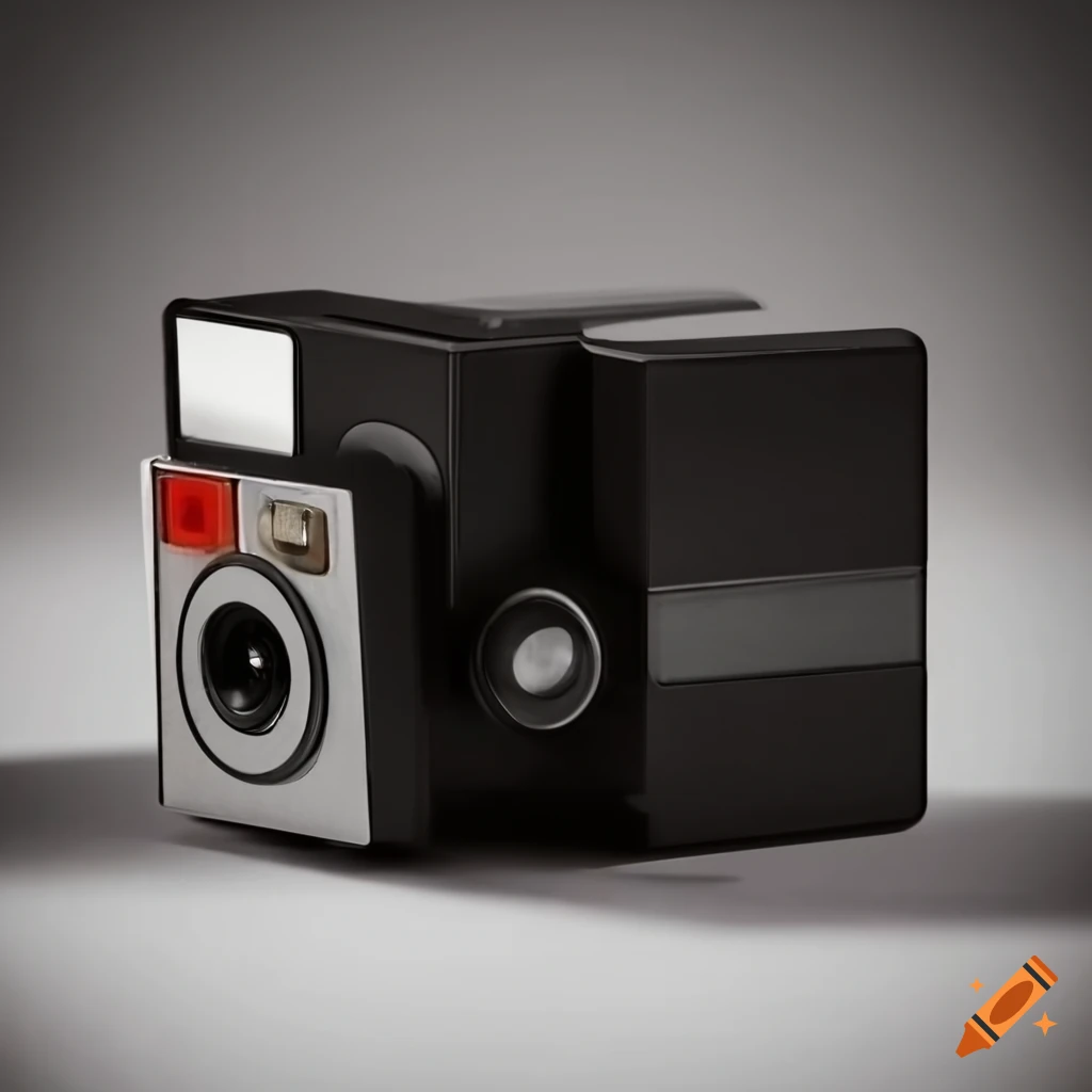 Polaroid camera, art deco design, realistic, 4k, designed by le ...