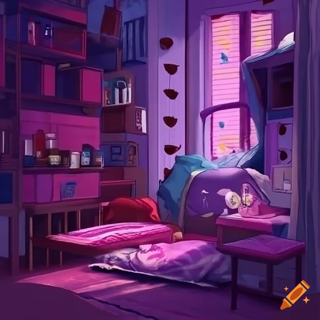 Lofi bedroom on Craiyon