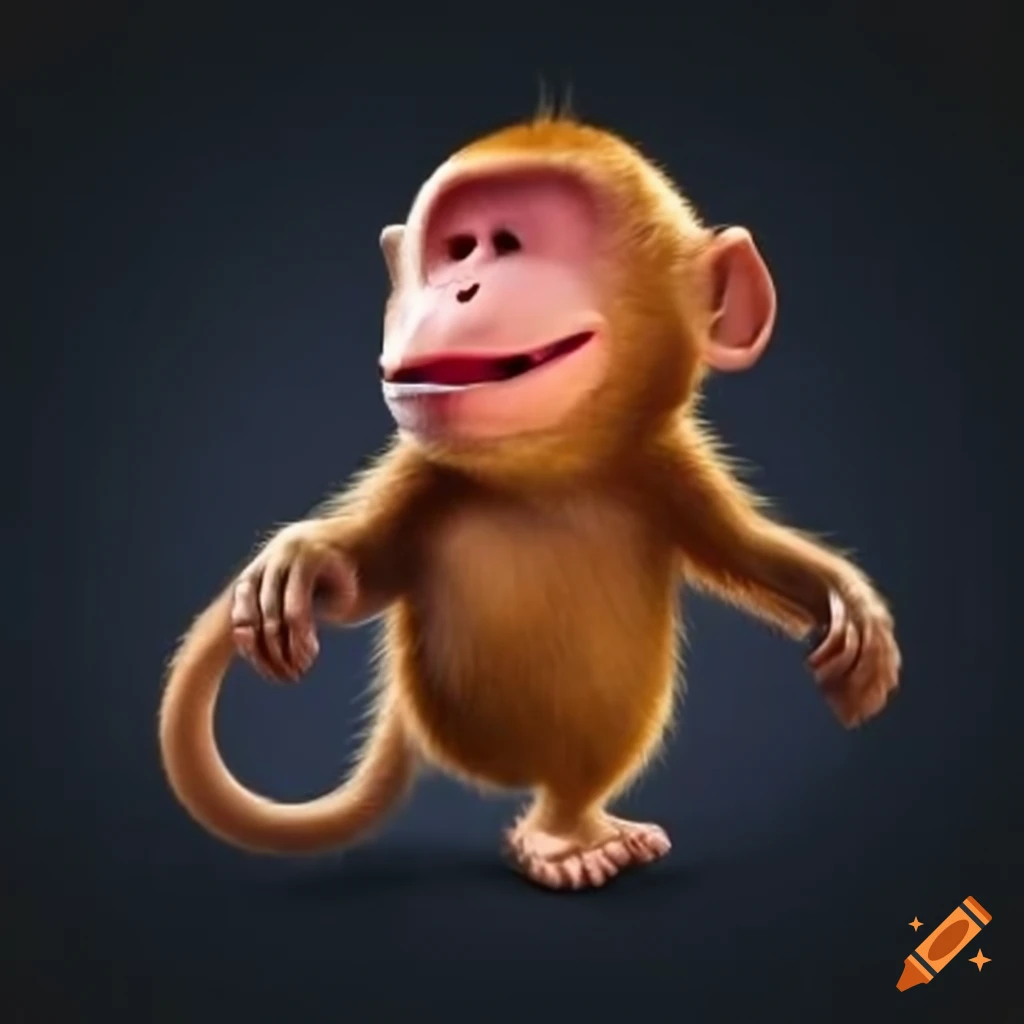 Monkey on Craiyon