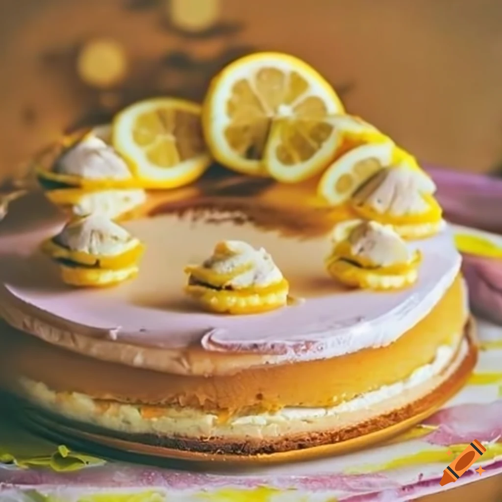 Delicious homemade lemon torte