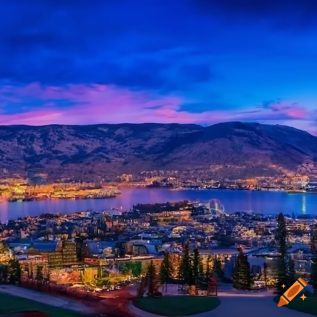 Ultra realistic high definition photograph of Kamloops, British ...