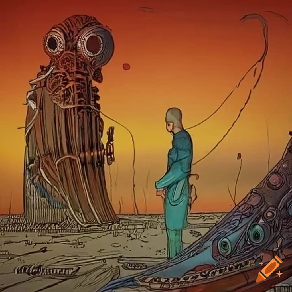 Moebius bio machine art