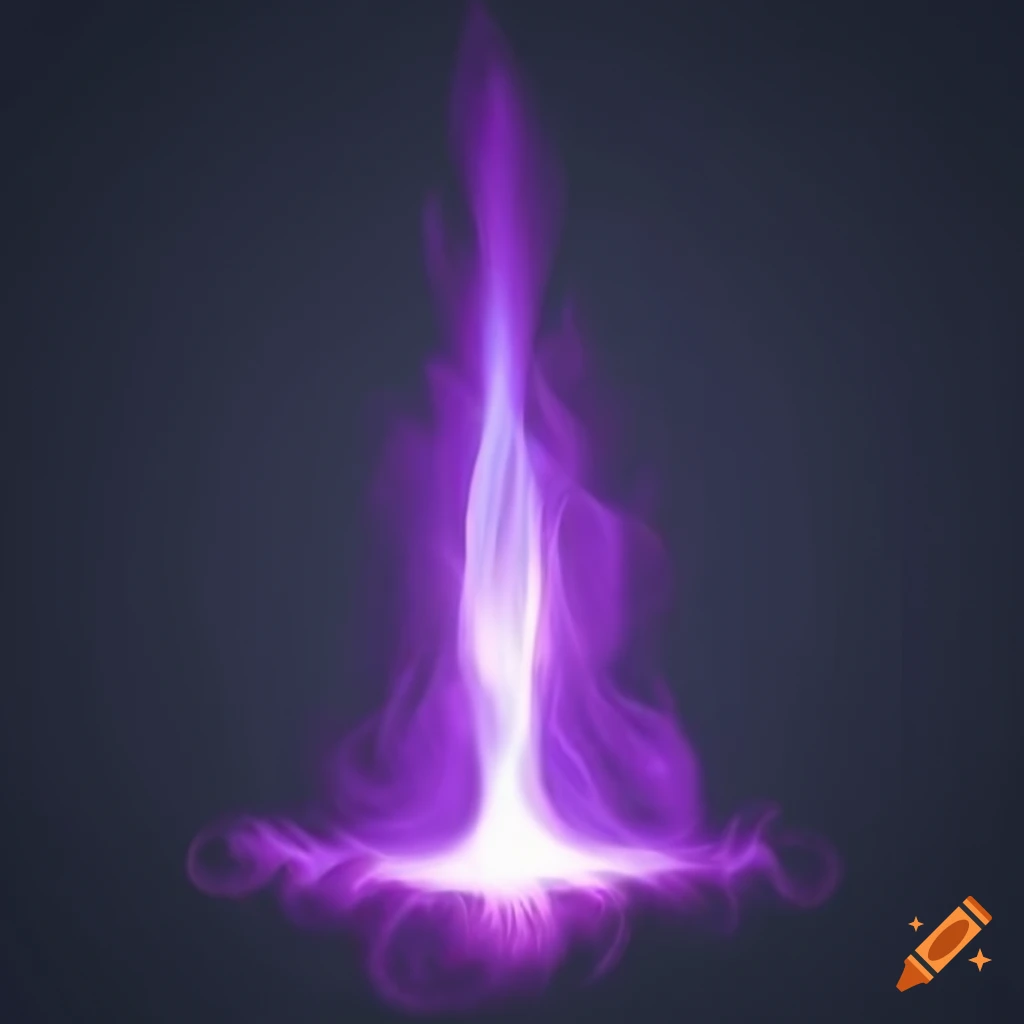 Purple flame on Craiyon