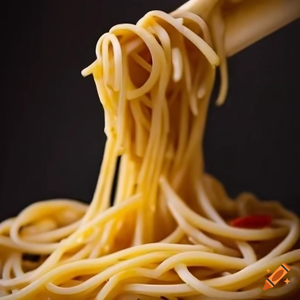 A photograph of the cooking recipe spaghetti on Craiyon