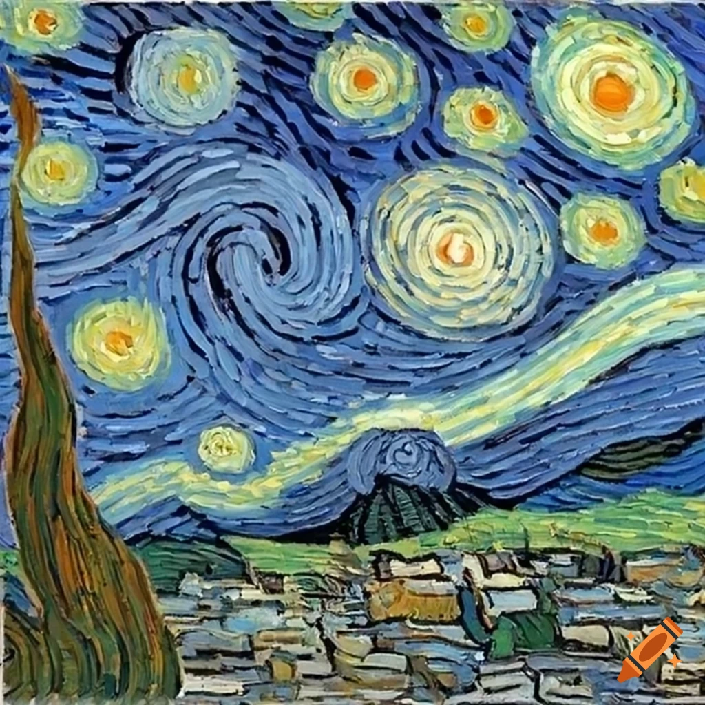 Vincent van gogh starry night on Craiyon
