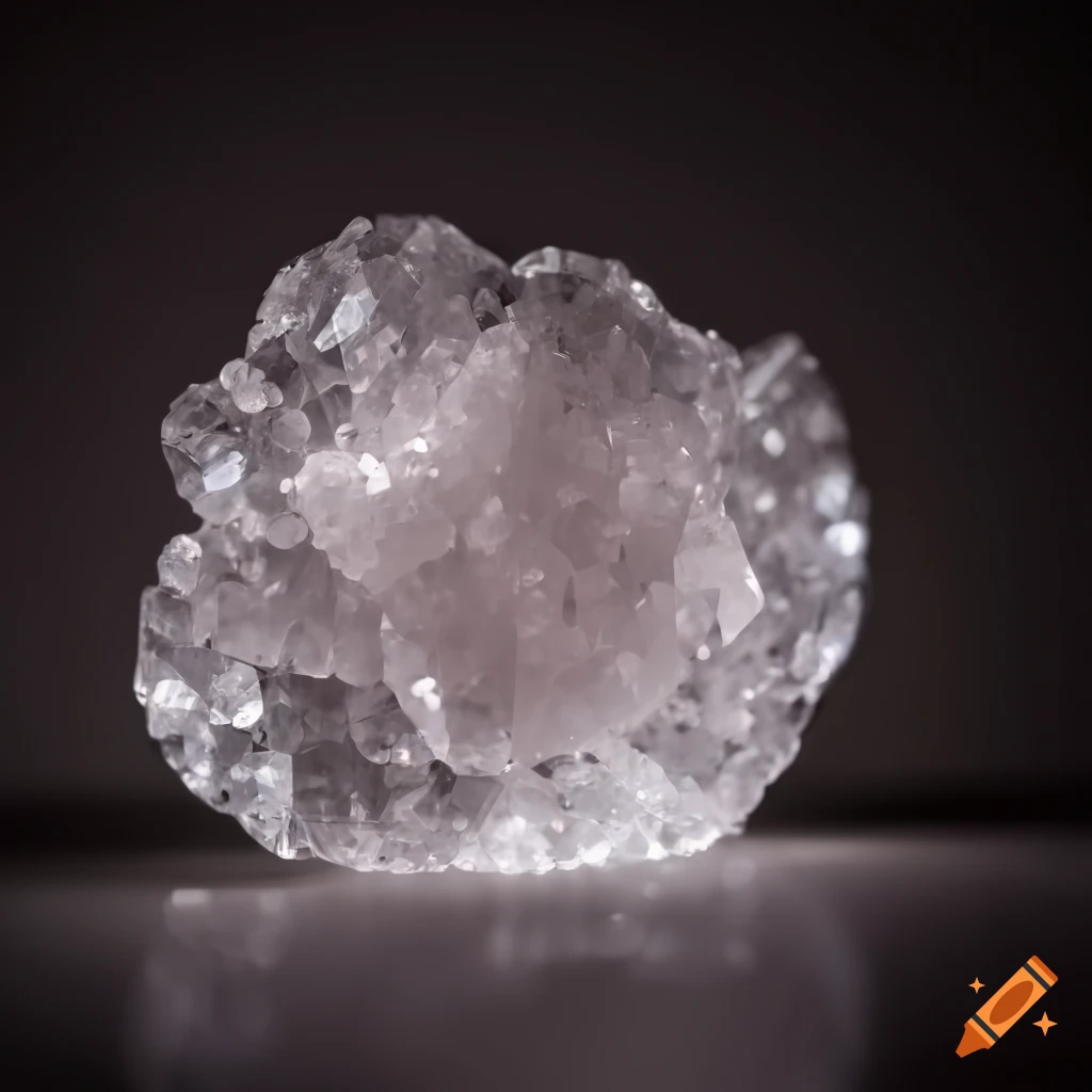 Salt crystal made of water on Craiyon