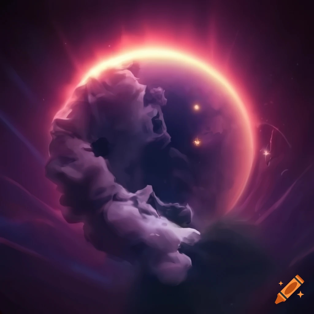Dimensional astral being in space on Craiyon