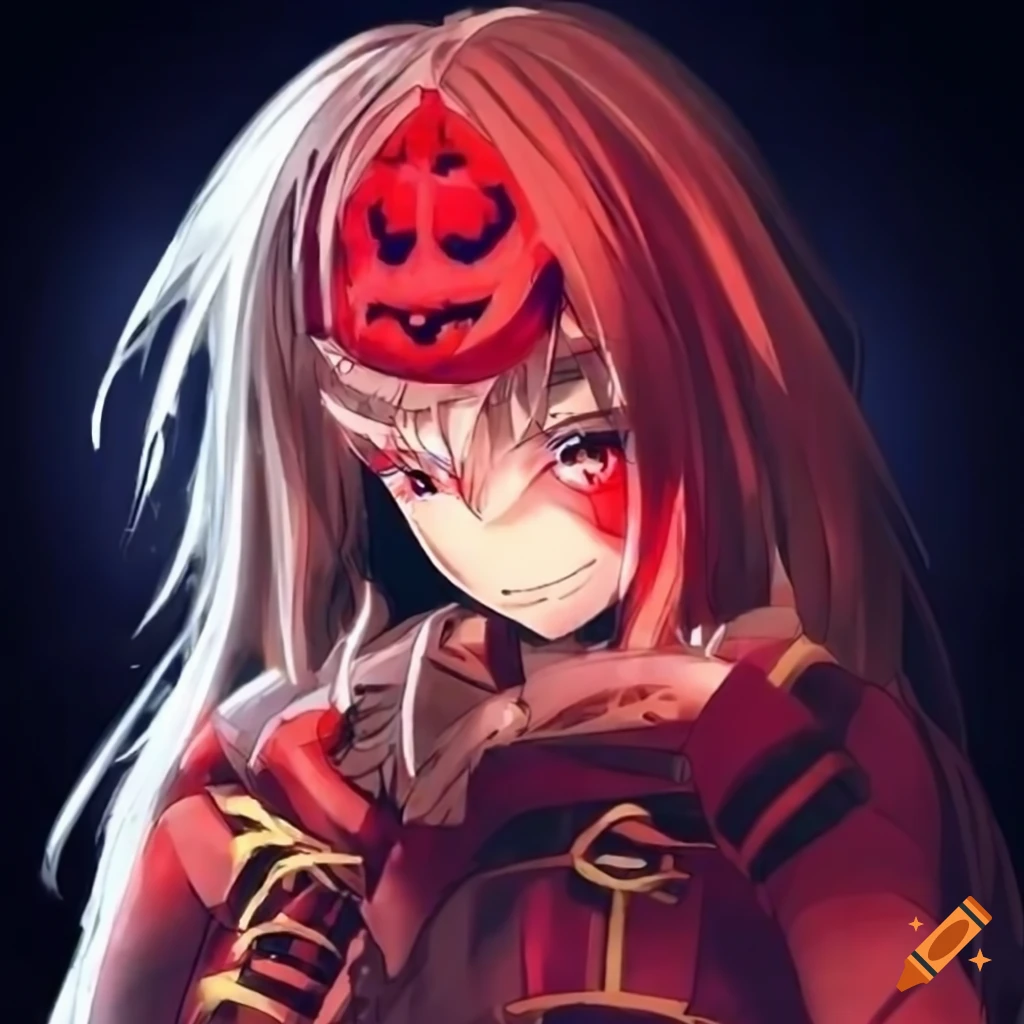 Anime radioactive character with red eyes on Craiyon