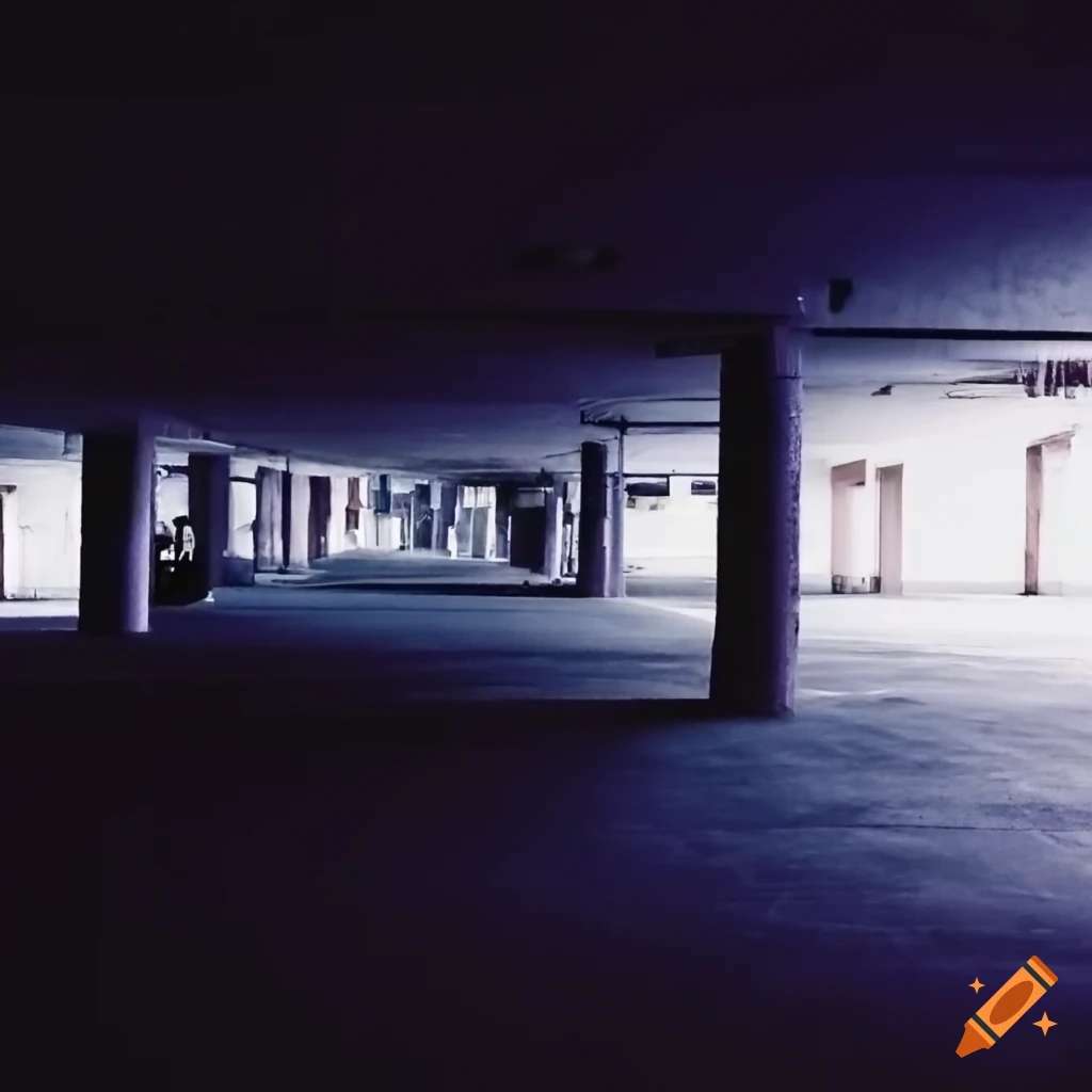 Liminal space parking garage