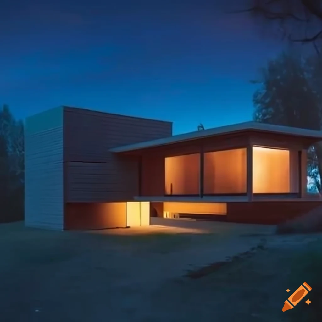 Produce a captivating exterior wide shot, showcasing the enigmatic ...