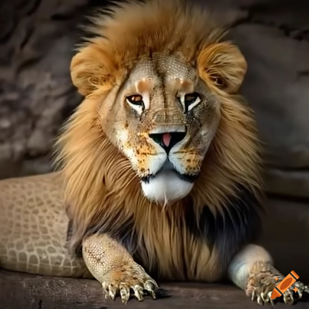 A new animal that is half lion half lizard and have the strength of ...