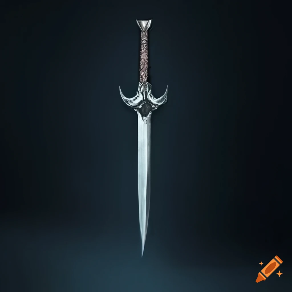 Hand-crafted sword, hand-drawn surrealistic style, final fantasy on Craiyon