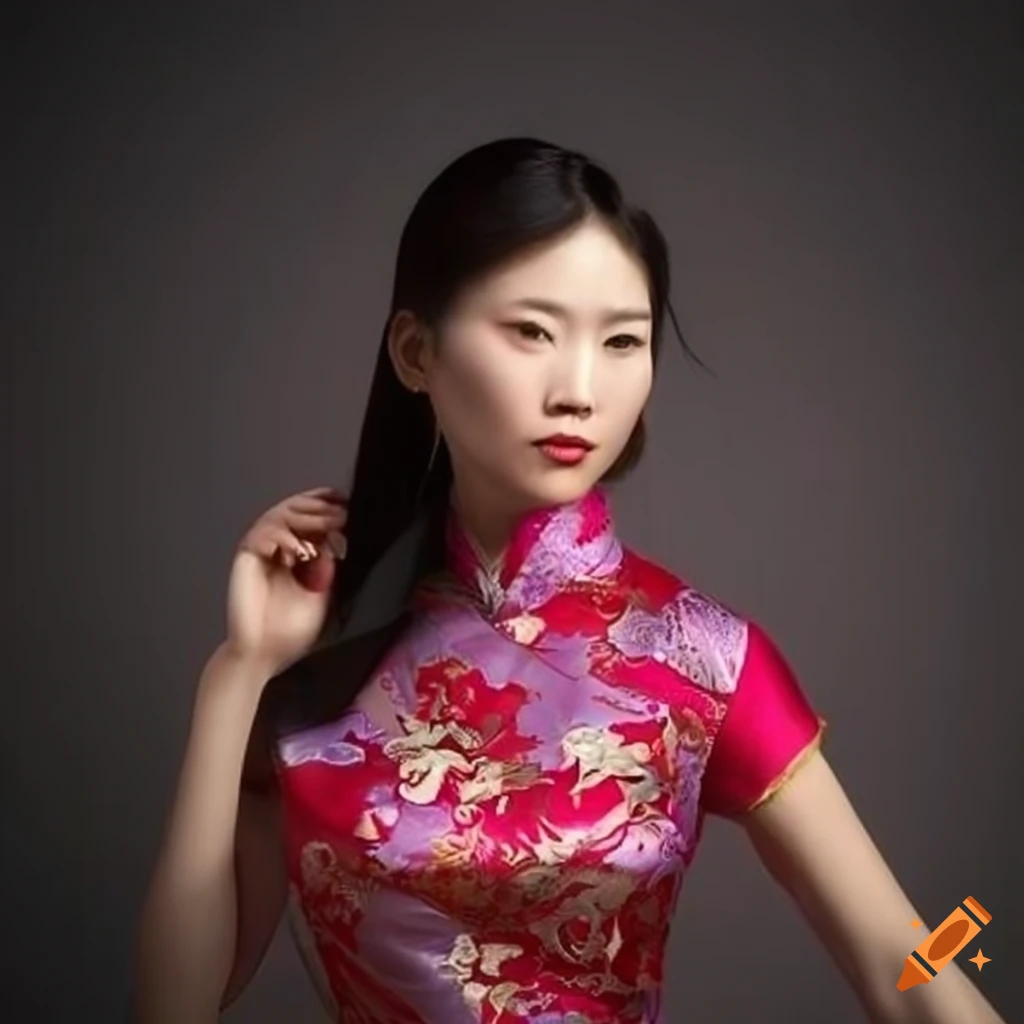Chinese woman qipao