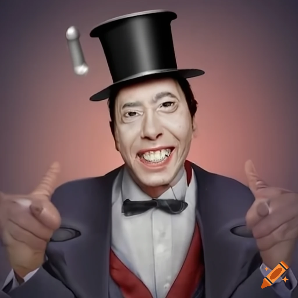 Goofy magician driver id photo