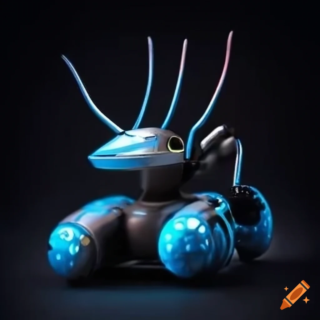 Electrónic ant metalic electric robot