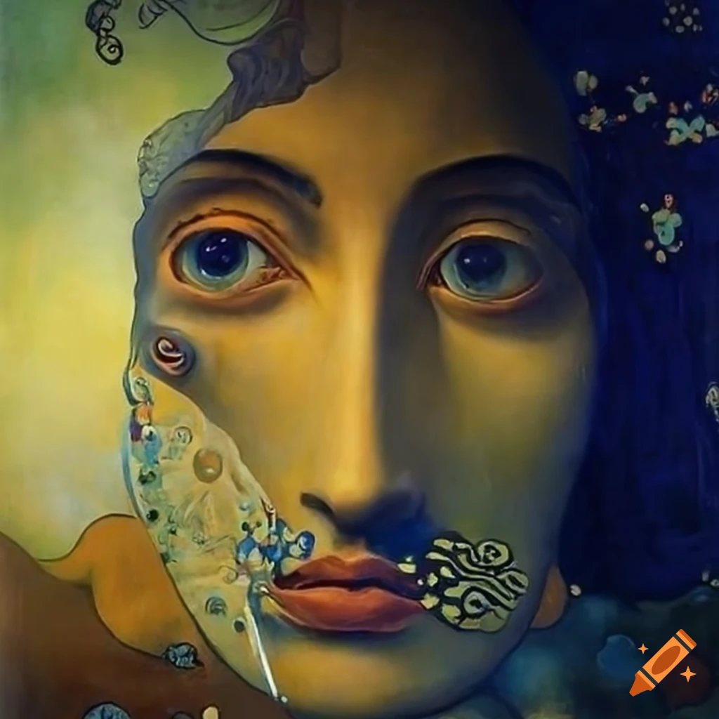 In high definition, surreal planets, shaded fragments, lines, light ...