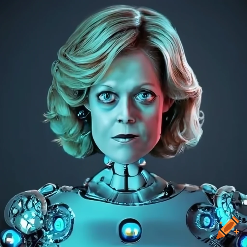 Sigourney weaver ai robot on Craiyon