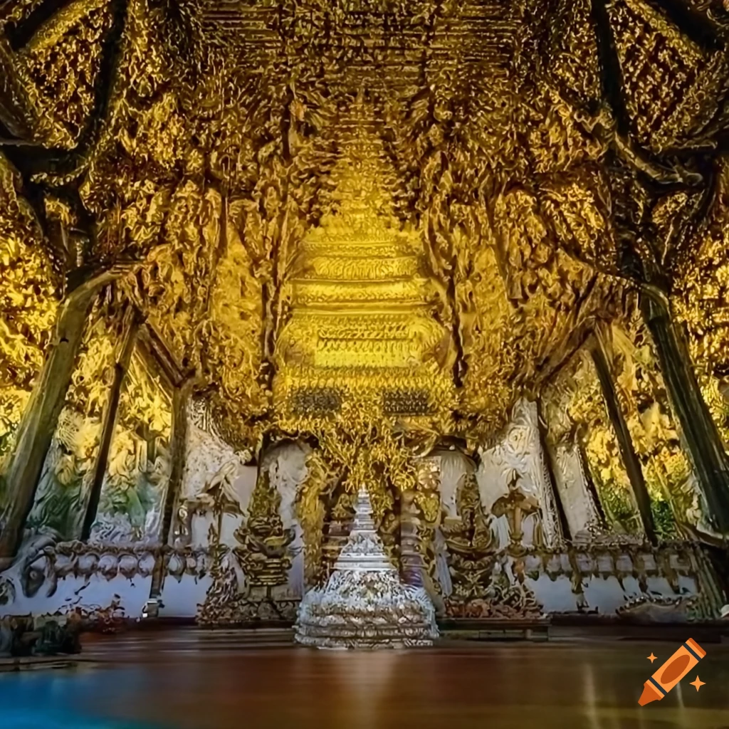Wat rong khun on Craiyon
