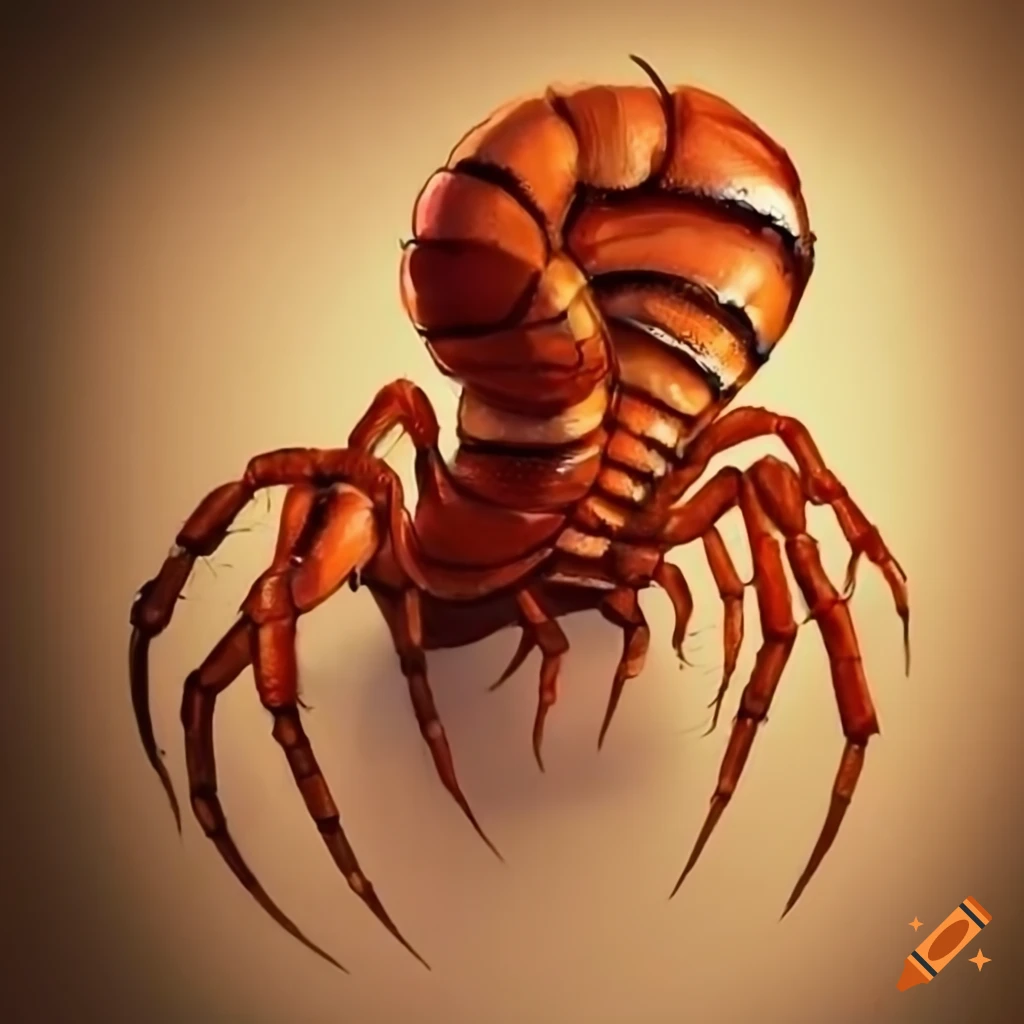 Centipede spider on Craiyon