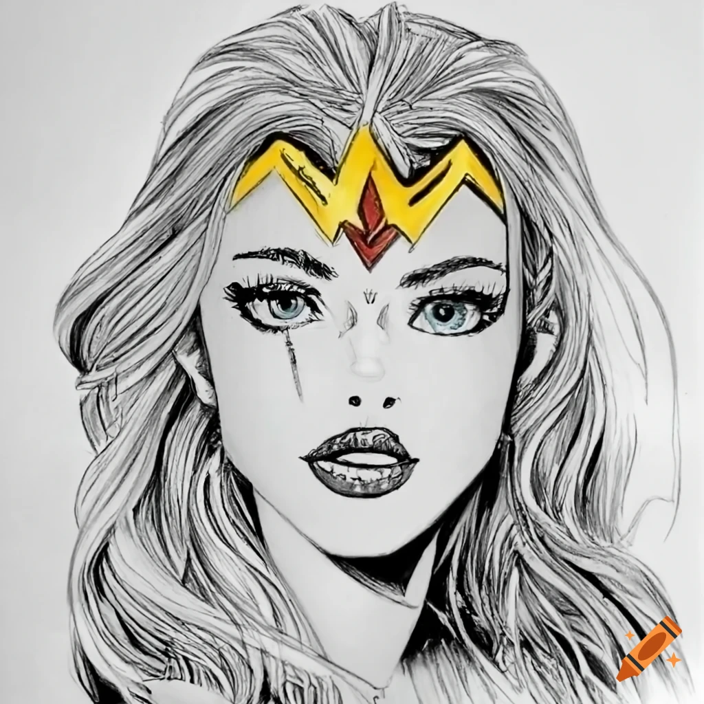 Dibujo de la mujer maravilla