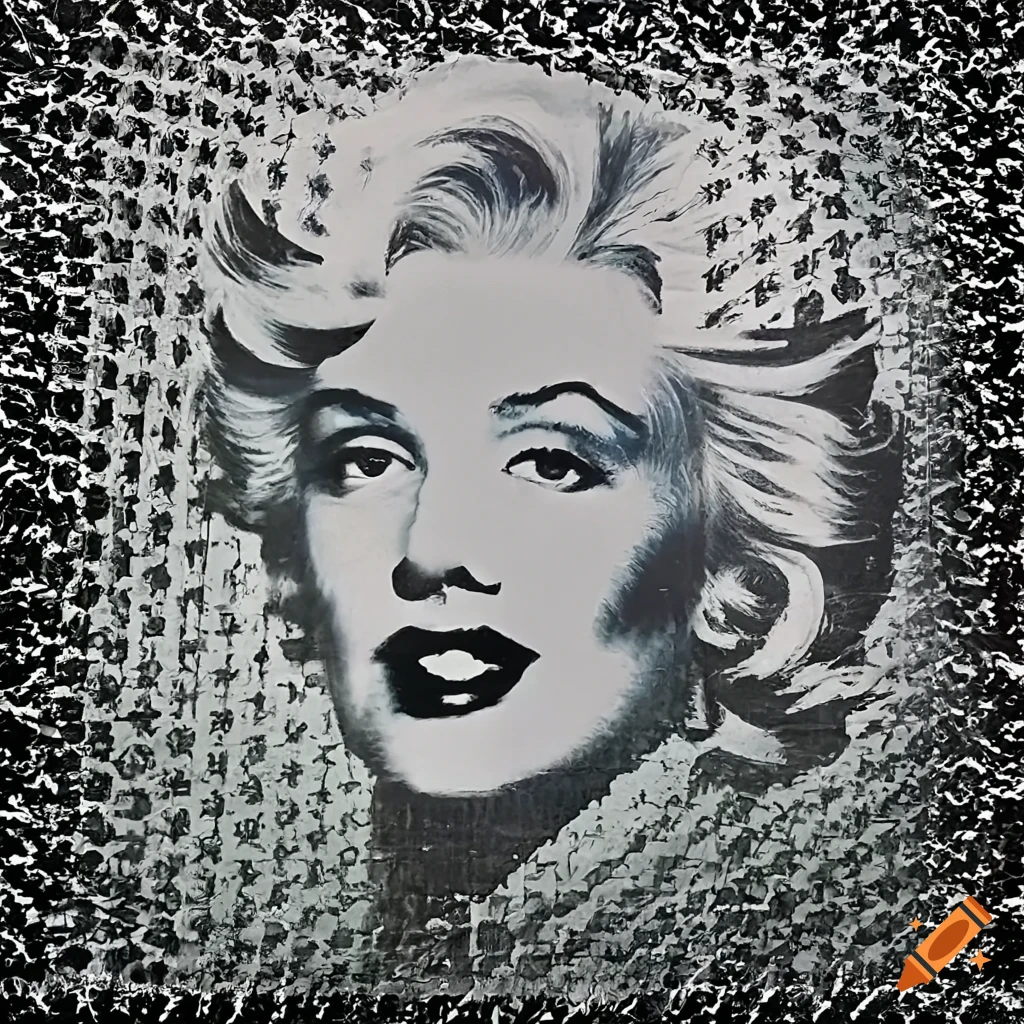 Fashion portrait by ANDY WARHOL, At the bottom of the portrait ...