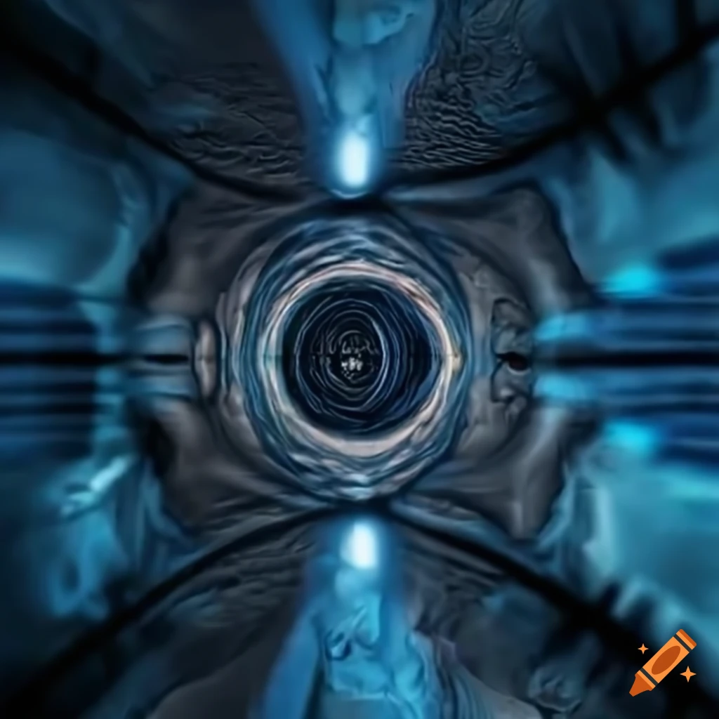 An infinite tunnel inside a lab that leads to the 4th dimension on Craiyon