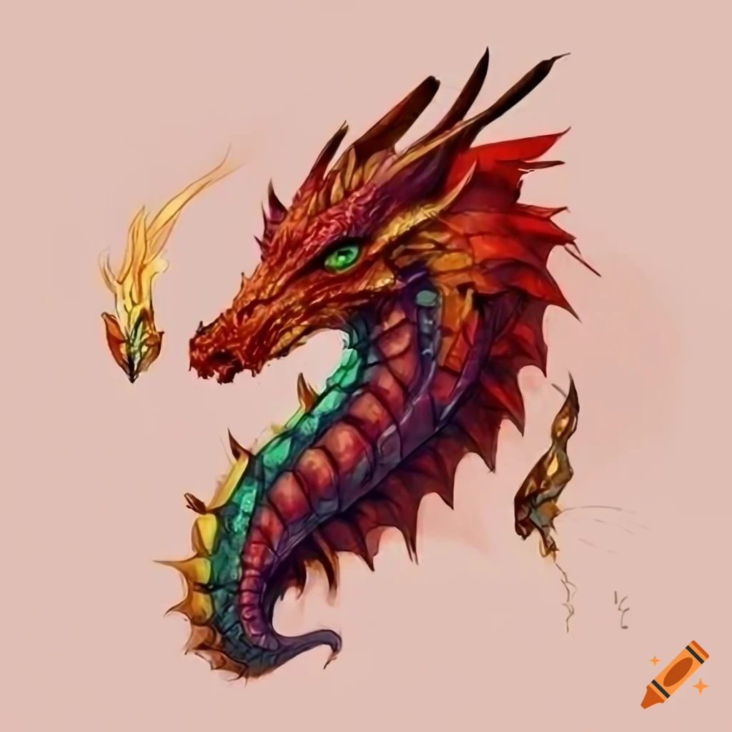 Dragon design concepts on Craiyon