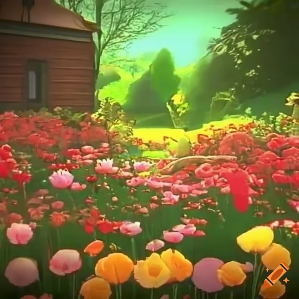 Flower garden, vhs, screenshot